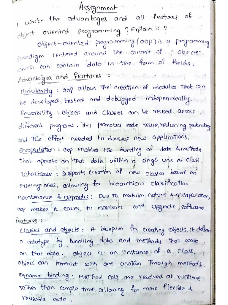 Oops Assignment | PDF