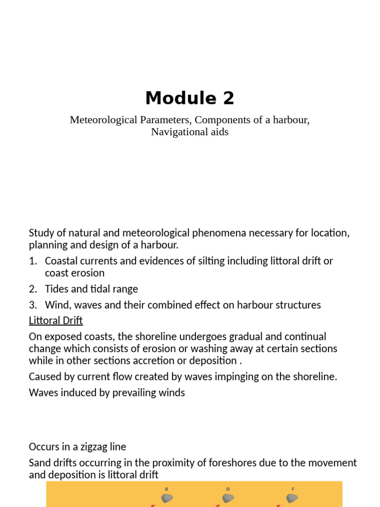 Harbour Engineering PPT Part 2.1 | PDF | Tide | Moon
