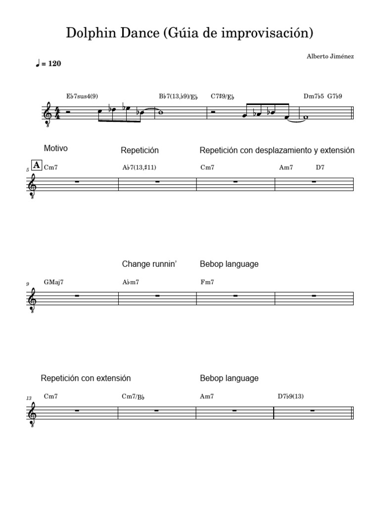 Dolphin Dance (Gúia de Improvisación) | PDF