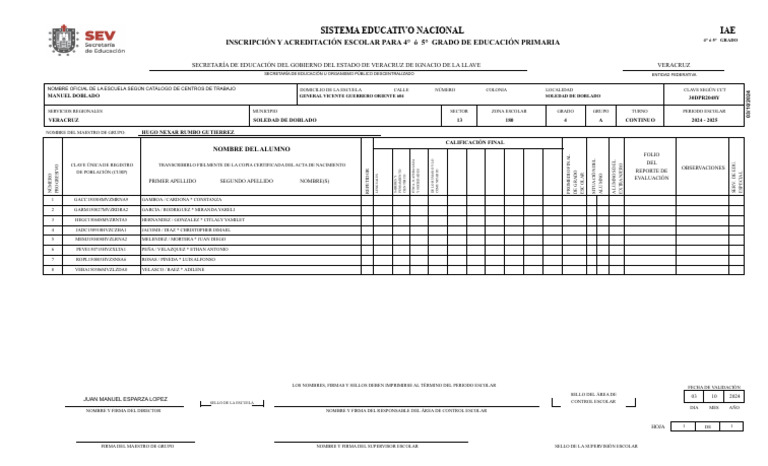 Reporte_IAE_Inicial_2024-2025 | PDF