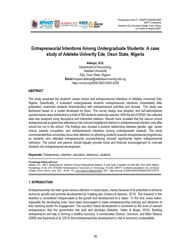Paper 10 | PDF | Entrepreneurship | Survey Methodology