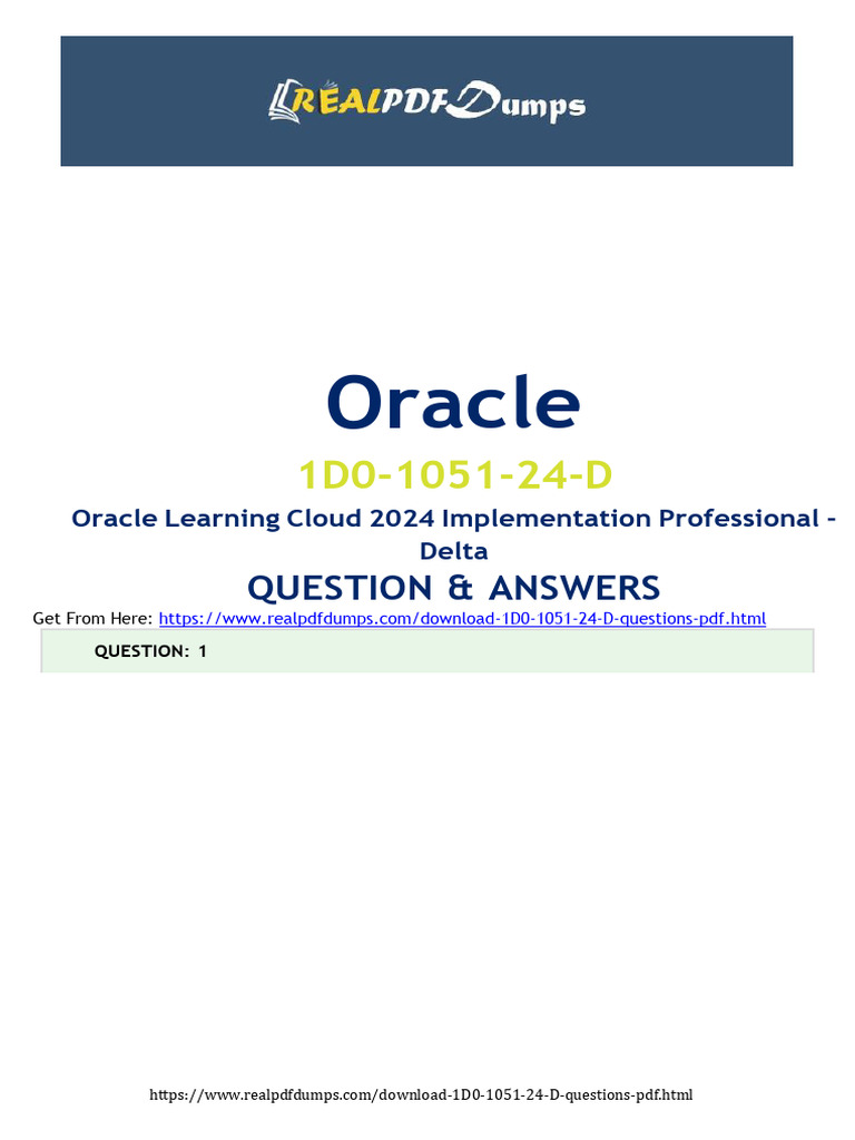 Oracle: Question & Answers | PDF | Learning