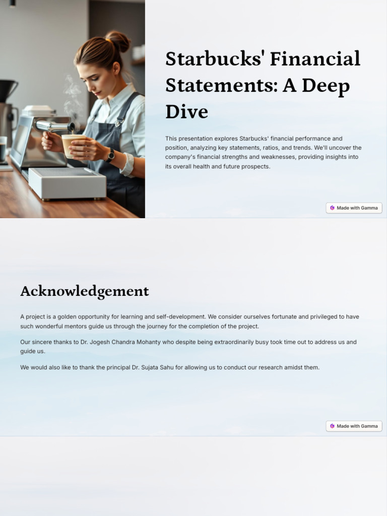 Starbucks Financial Statements A Deep Dive | PDF | Expense | Equity ...