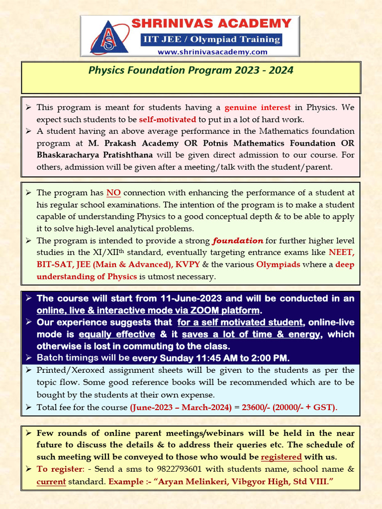 IX-Physics-Foundation-Program-2023-Details.35562920 | PDF