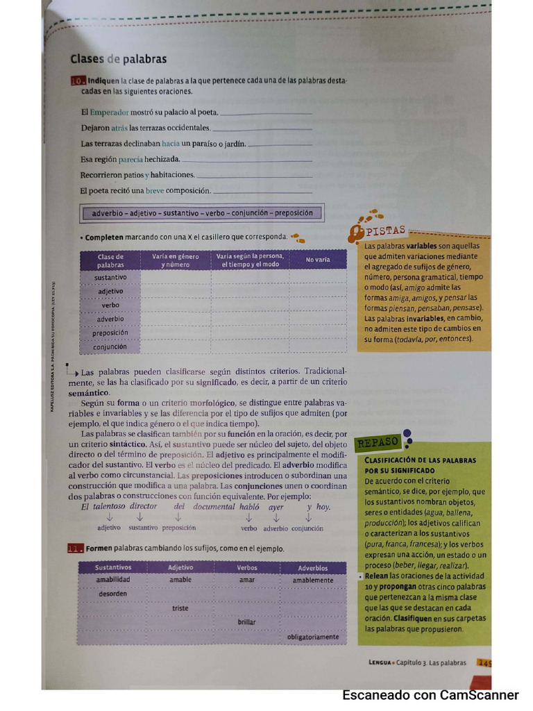 Clasif de Palabras | PDF