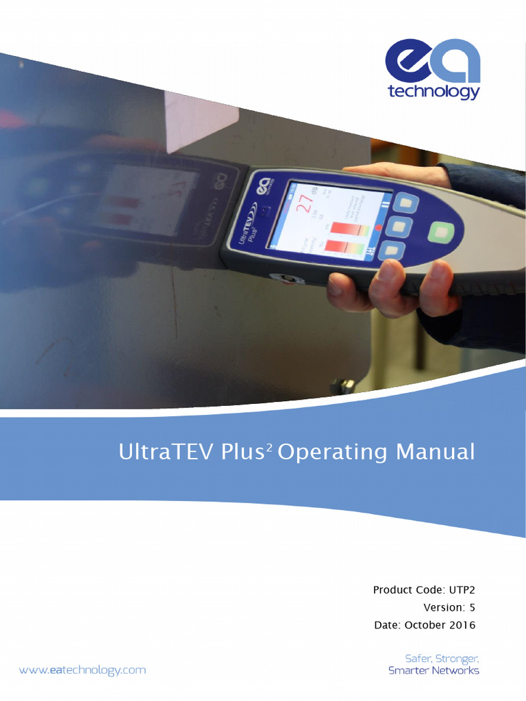 Ultratev Plus Operating Manual: Product Code: Utp2 Date: October 2016 ...
