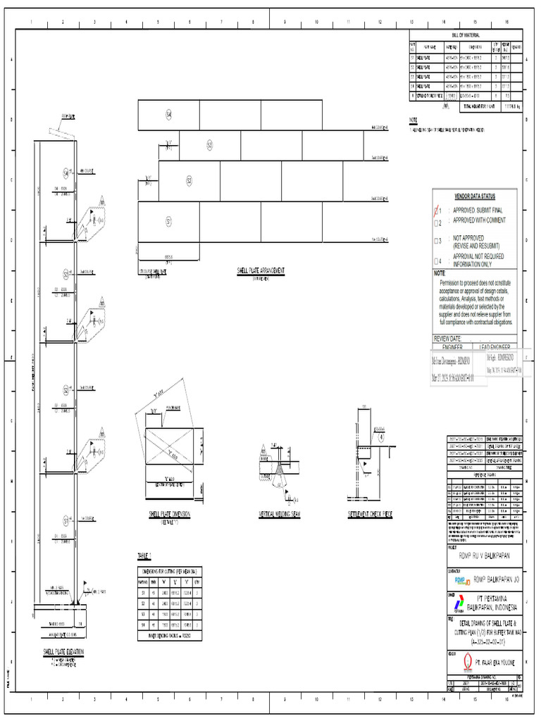 26071-100-VSC-ME3.1-70006 - Rev.003 - DETAIL DRAWING OF SHELL PLATE ...