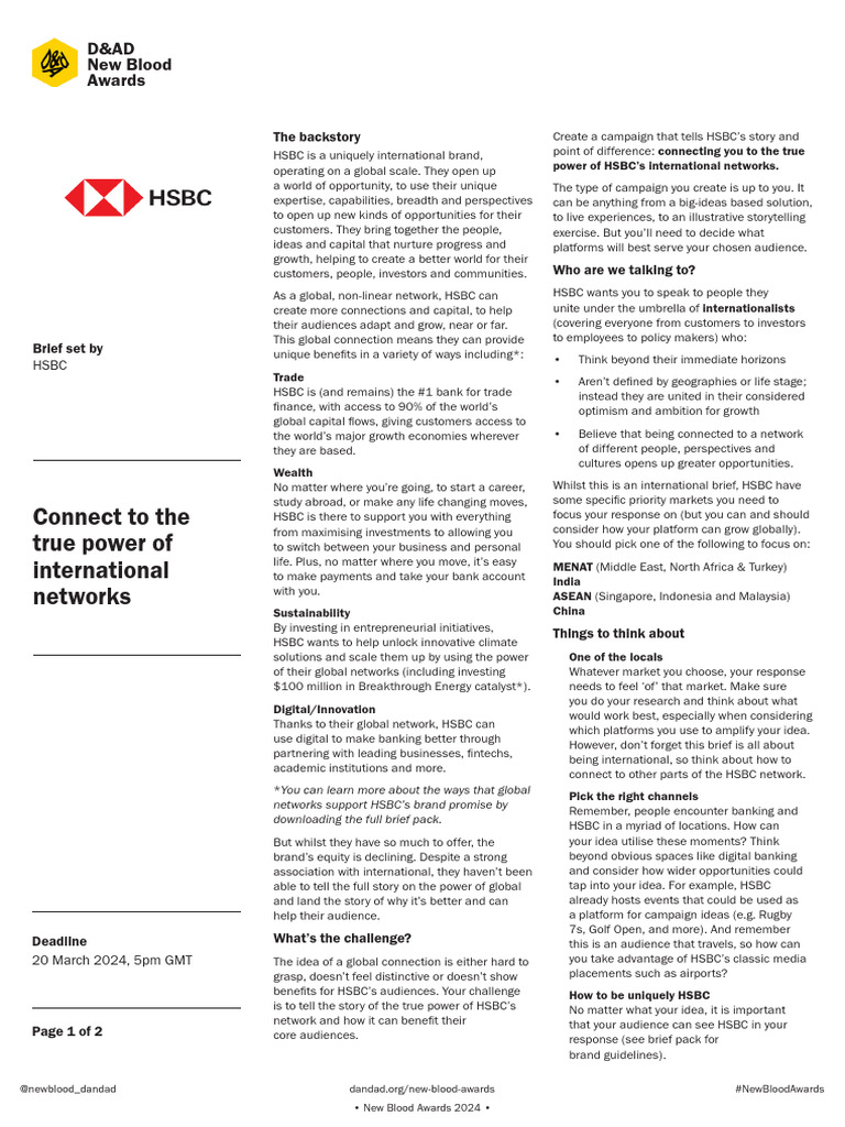 Nba24 HSBC Brief | PDF | Brand | Hsbc