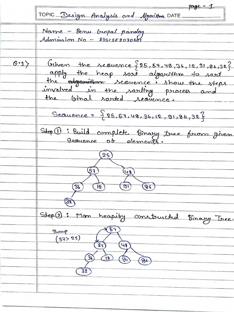 DAA Assignment 1 | PDF