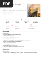 Preppy Kitchen Cheesecake Recipe | PDF | Fat | Cheesecake
