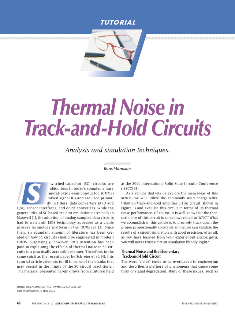 Thermal Noise in Track-And-Hold Circuits Analysis and Simulation ...