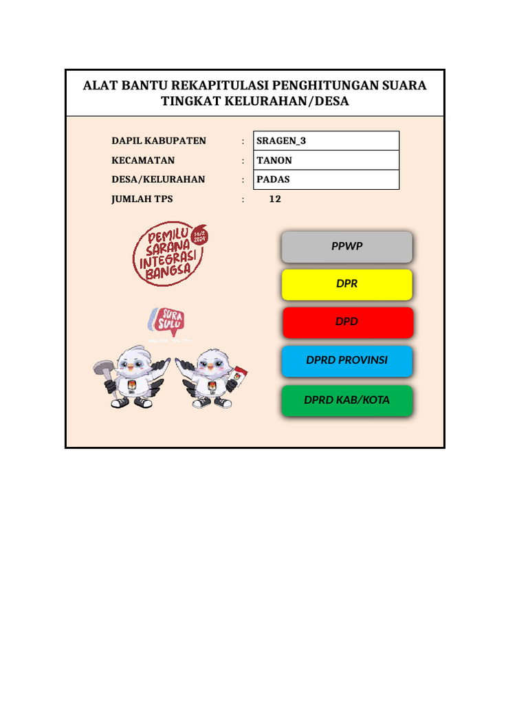 Rekap C Hasil - Desa Padas-1 | PDF