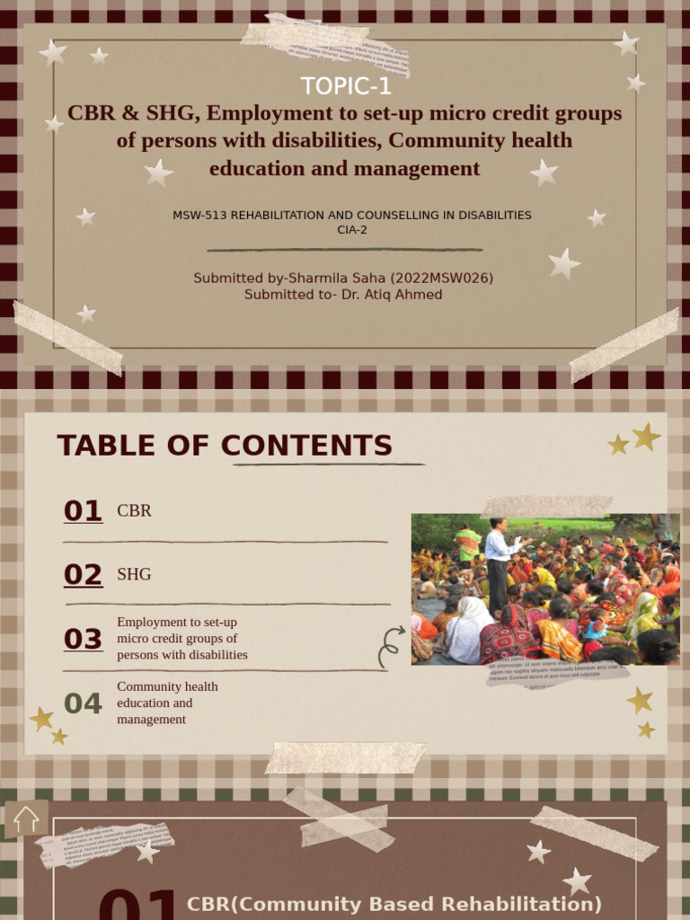 CIA 2 Disability Sharmi | PDF | Microfinance | Microcredit