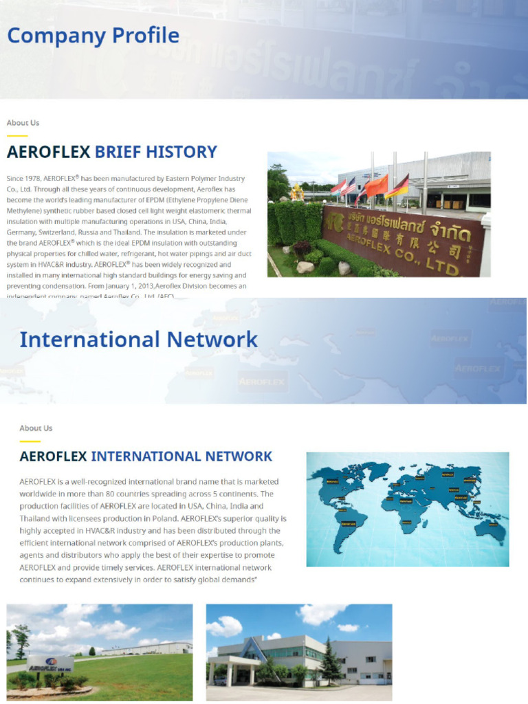 Aeroflex Company Profile Presentation | PDF