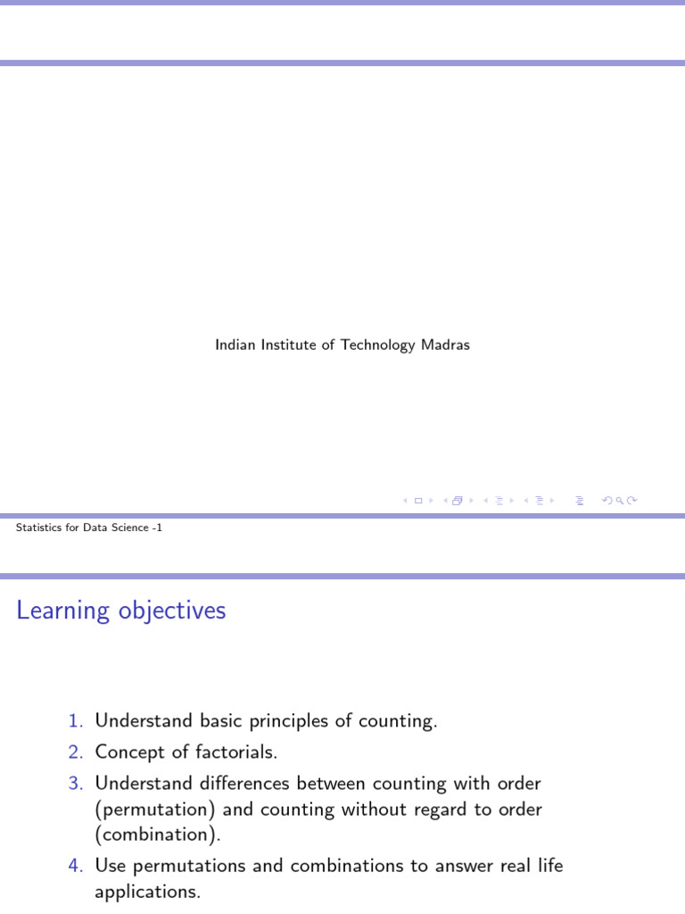 Lecture 5.3permutations and Combinations-Permutation Formula | PDF | Permutation | Data Science
