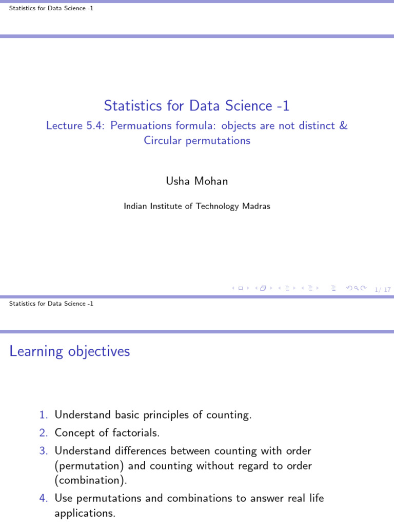 Lecture 5.4permutations and Combinations-Non Distinct Permutations ...