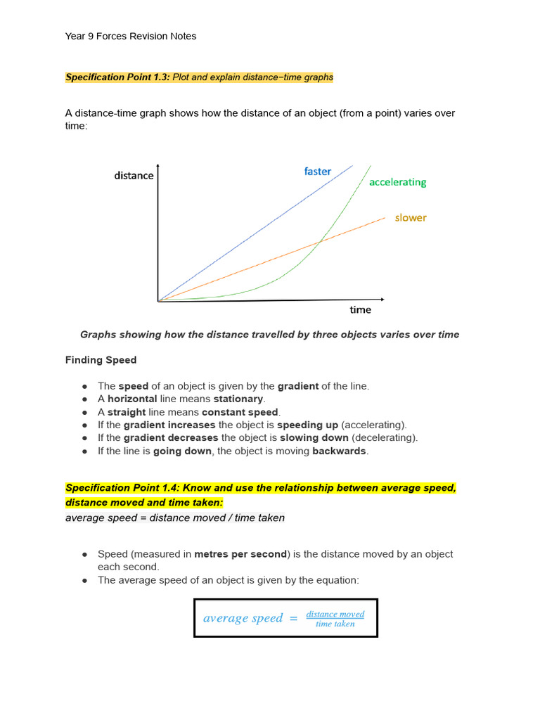 Copia de FORCES REVISION IGCSE | PDF | Force | Acceleration