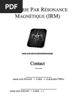 Techniques IRM: FLAIR, STIR, FATSAT | PDF | Imagerie par résonance magnétique | Maladies et troubles