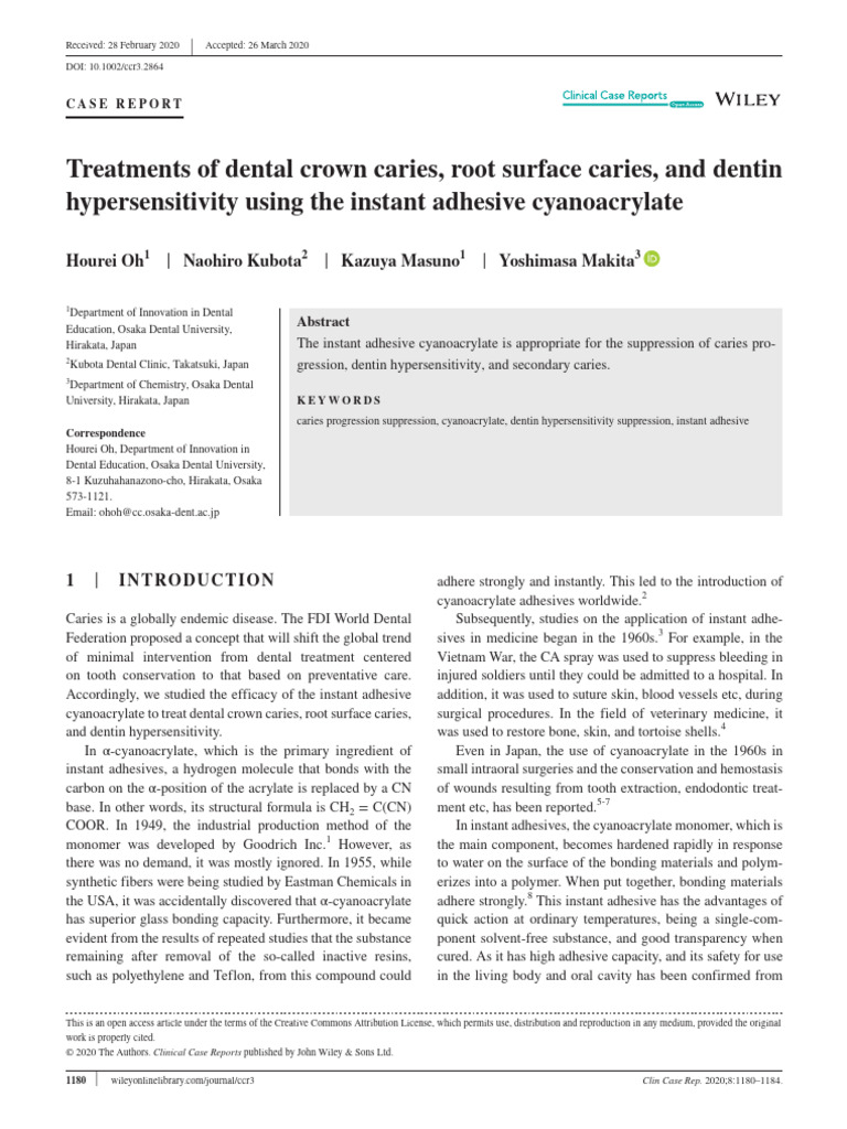 Treatments of Dental Crown Caries Root Surface Car | PDF | Human Tooth ...