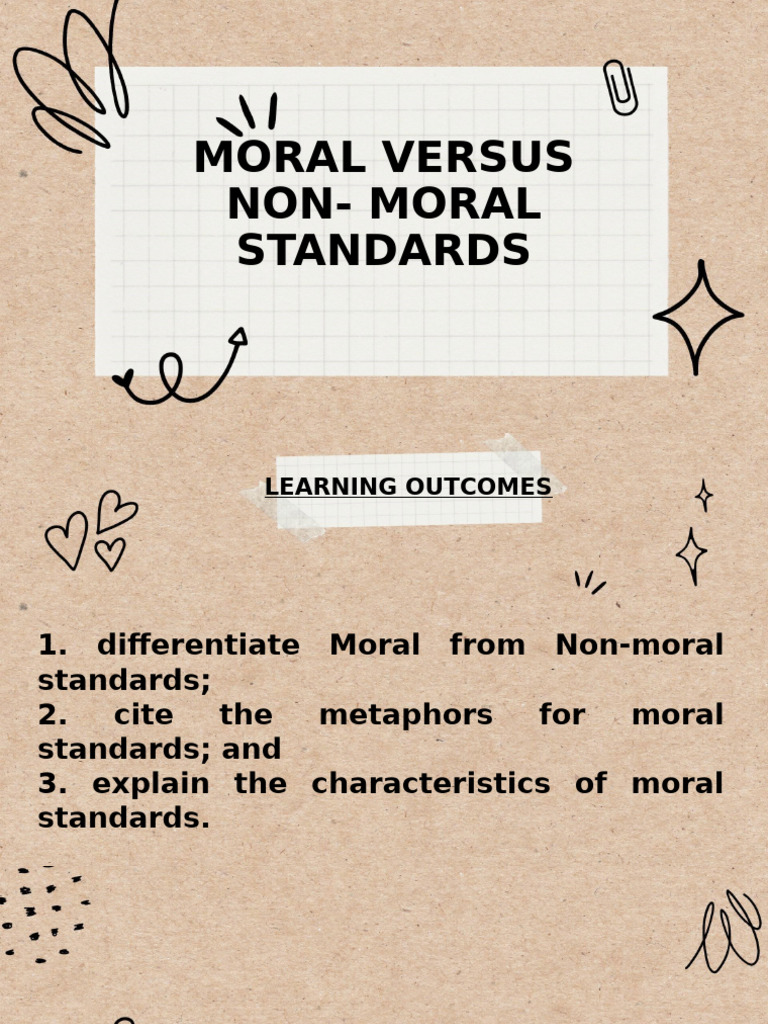 Moral VS Non Moral Standards | PDF | Morality | Guilt (Emotion)