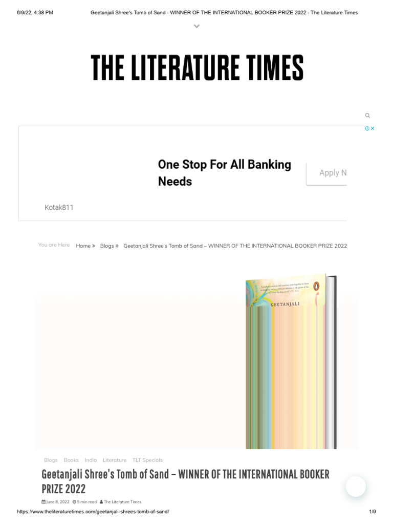 What This Booker Means for Indian Literature | PDF