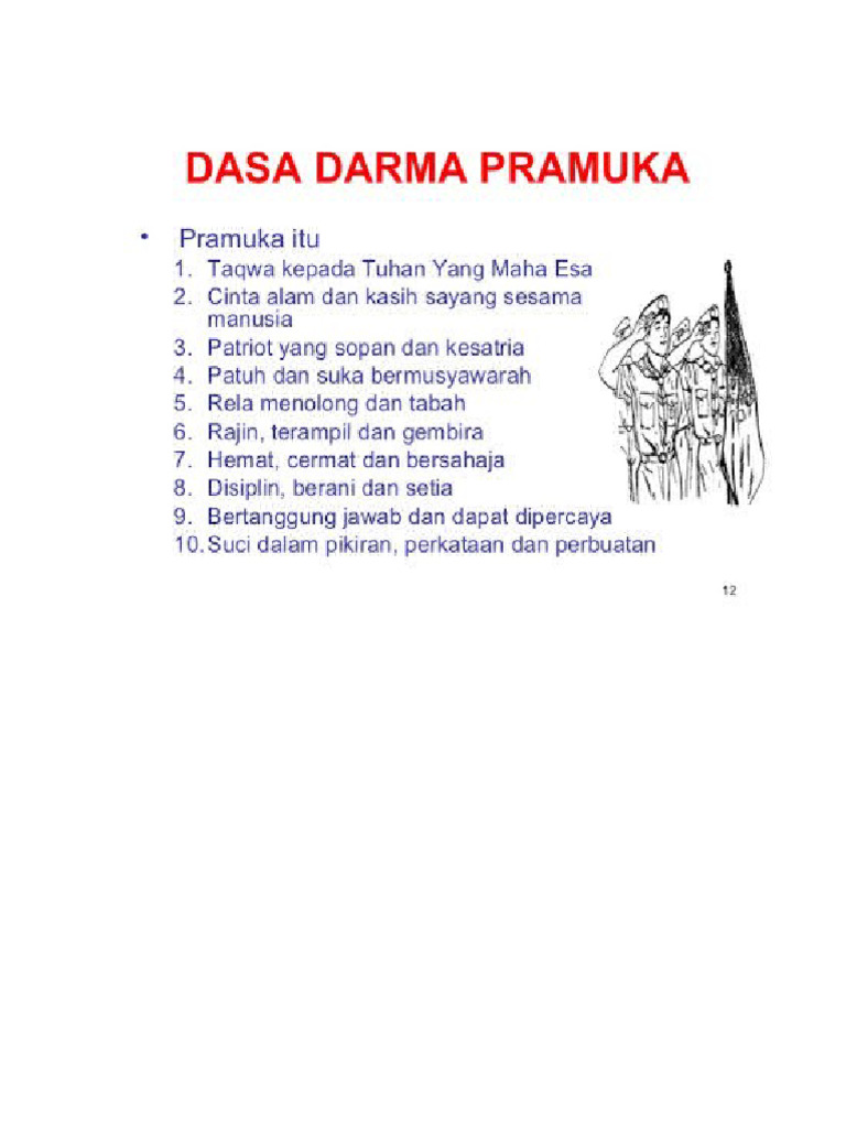 Dasa Dharma Pramuka | PDF