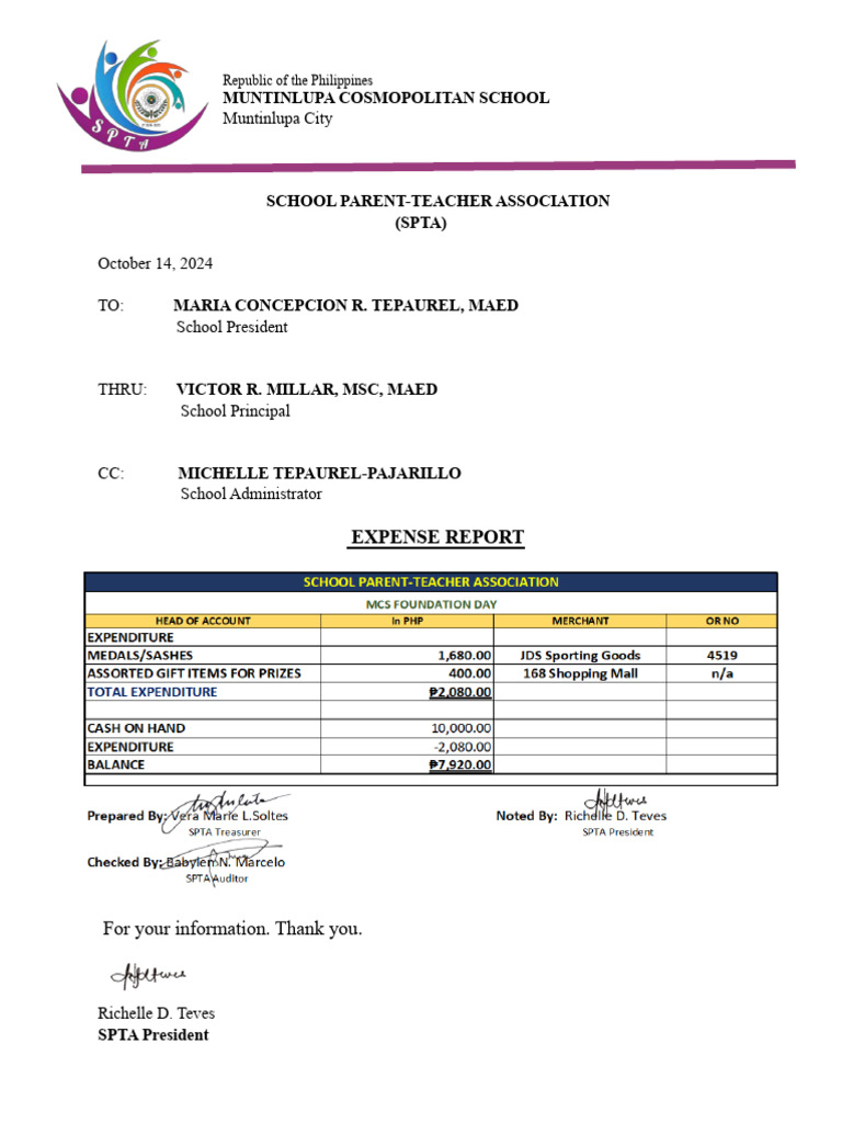 Expense Report | PDF