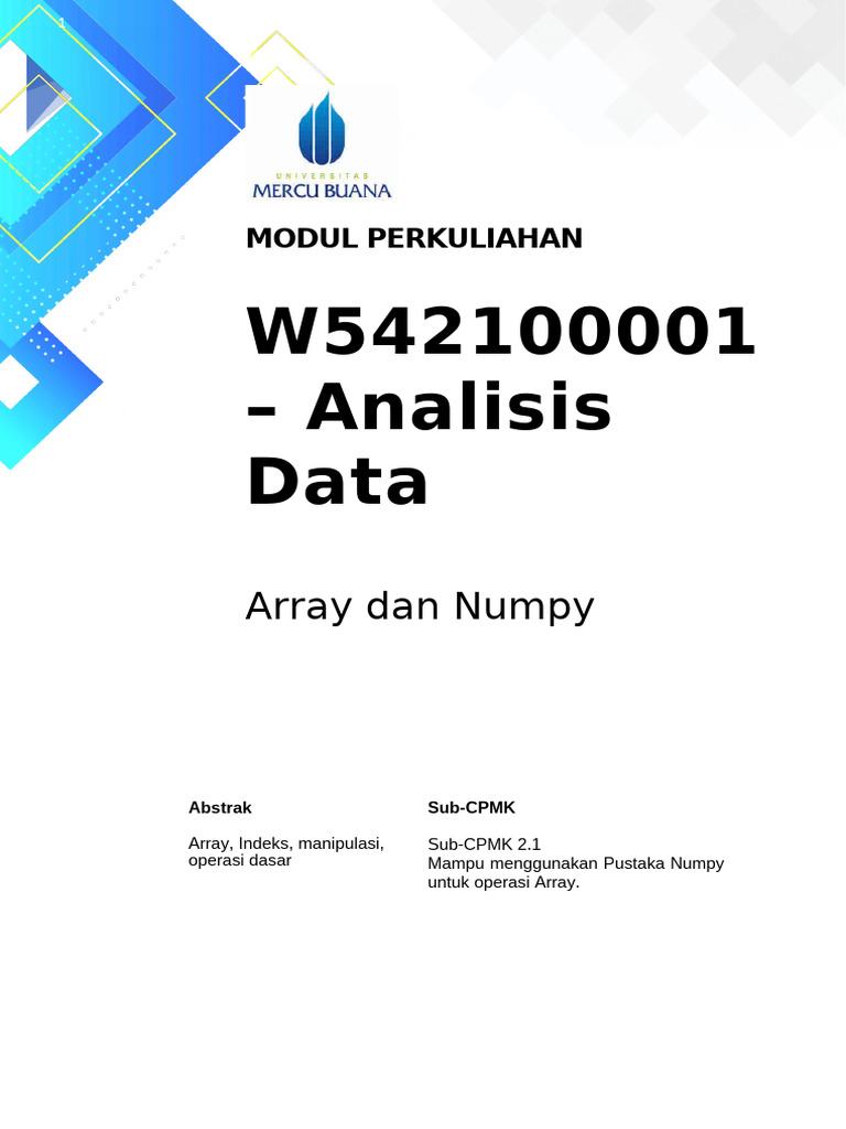 Modul Analisis Data [TM3] | PDF