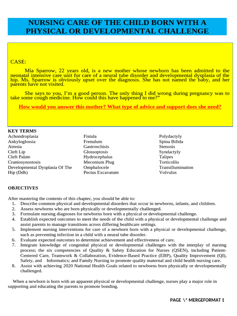 NCM 109 Chapter 27 | PDF | Breastfeeding | Hip