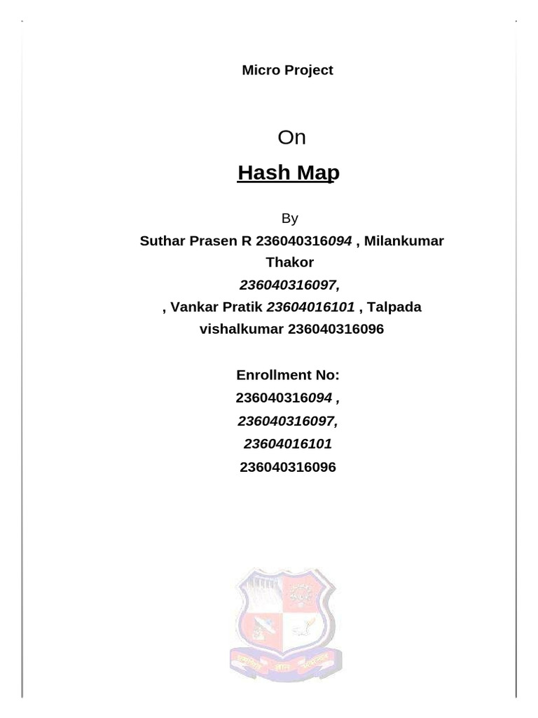 Micro - Project DSP 2024.pdf Prasen Vishal Pratik | PDF | Database Index | Computer Science