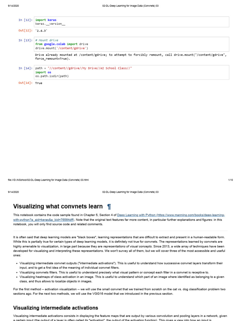 02-DL-Deep Learning For Image Data (Convnets) 03 | PDF | Applied Mathematics | Artificial ...