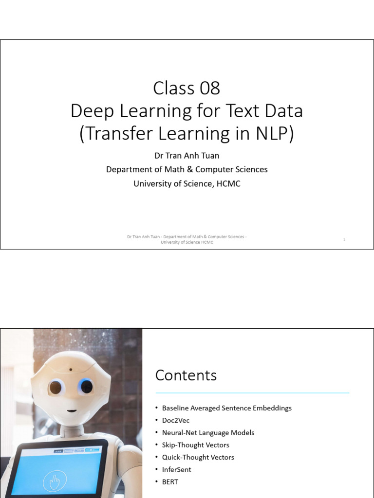 Transfer Learning in NLP Techniques | PDF | Computational Neuroscience ...