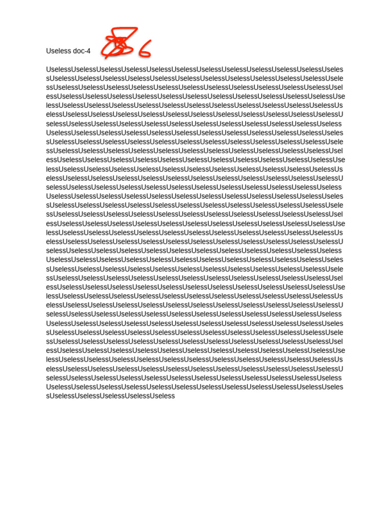 Uselessness-6 | PDF
