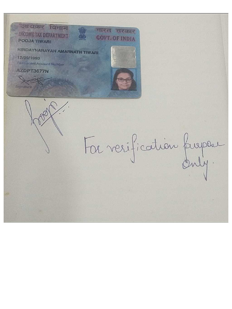 Self Attested Pan Card | PDF