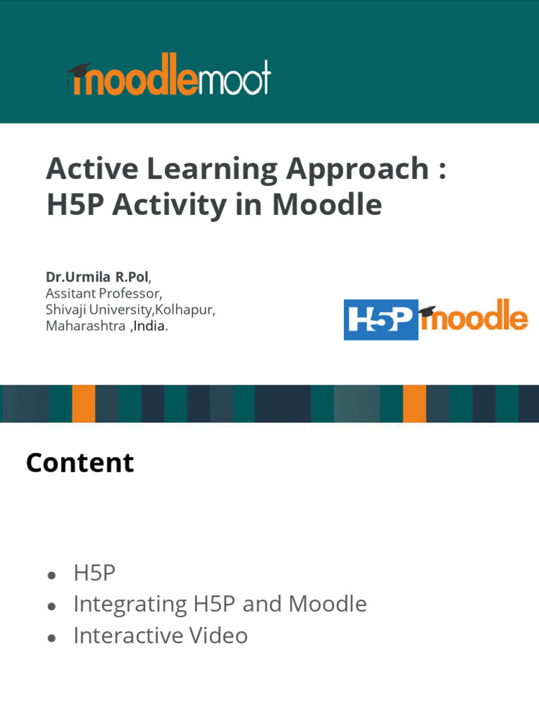 ActiveLearningApproach-H5PActivityinMoodle | PDF | Moodle | Software