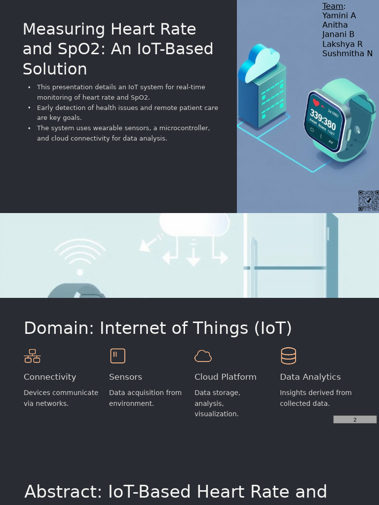 Measuring Heart Rate and SpO2 An IoT Based Solution | PDF | Internet Of Things | Data