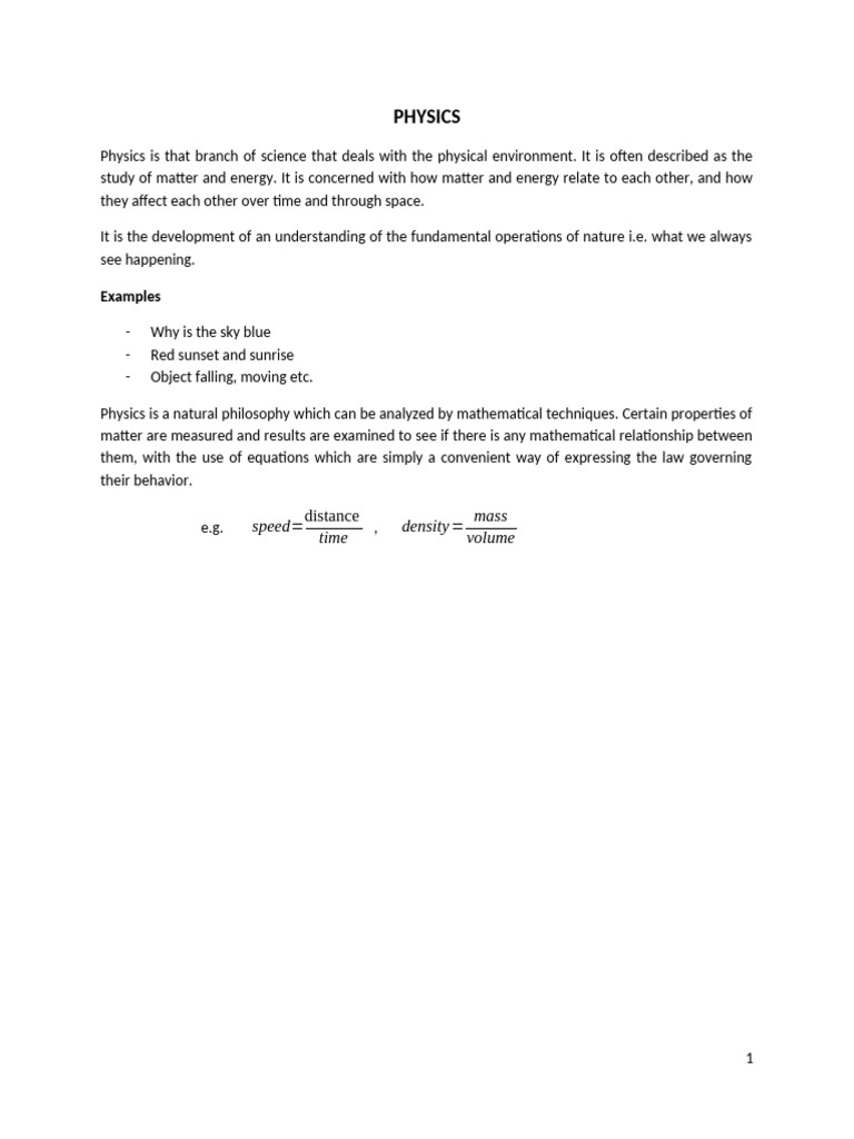 Physics Basics for Beginners | PDF | Reflection (Physics) | Refraction
