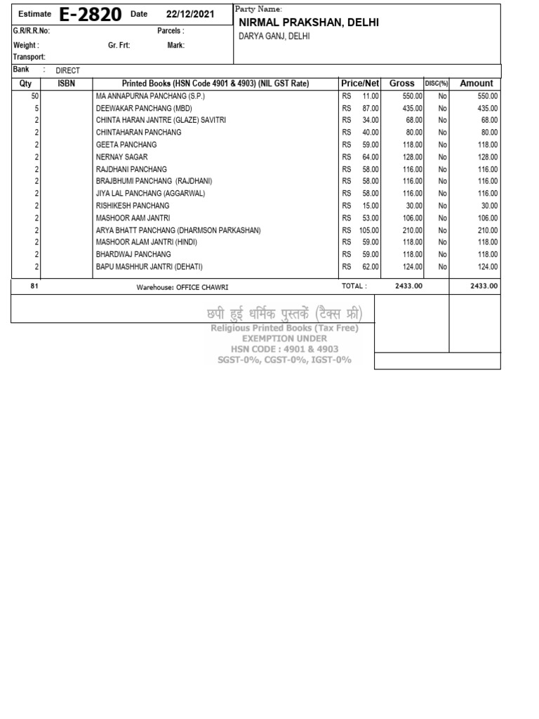 E-2820 Nirmal Prakashan | PDF
