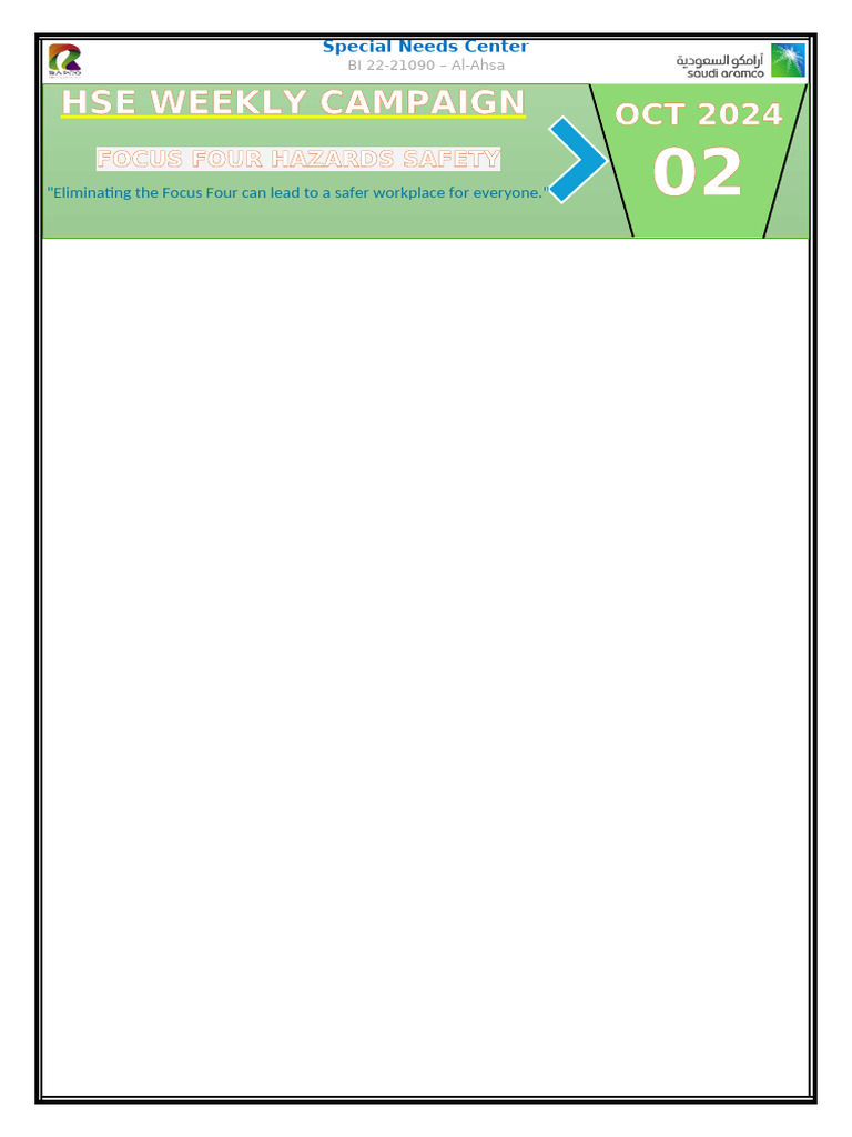Focus 4 Hazards Safety Campaign | PDF | Labor Relations | Workplace