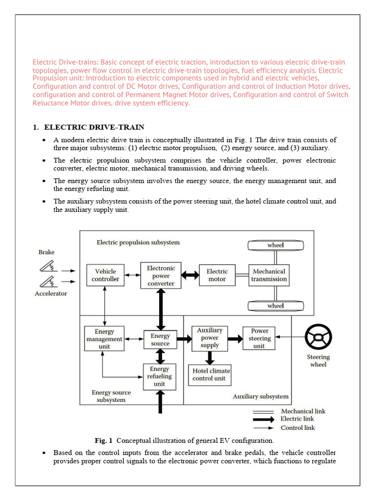 Unit 3 | PDF | Electric Motor | Electric Vehicle