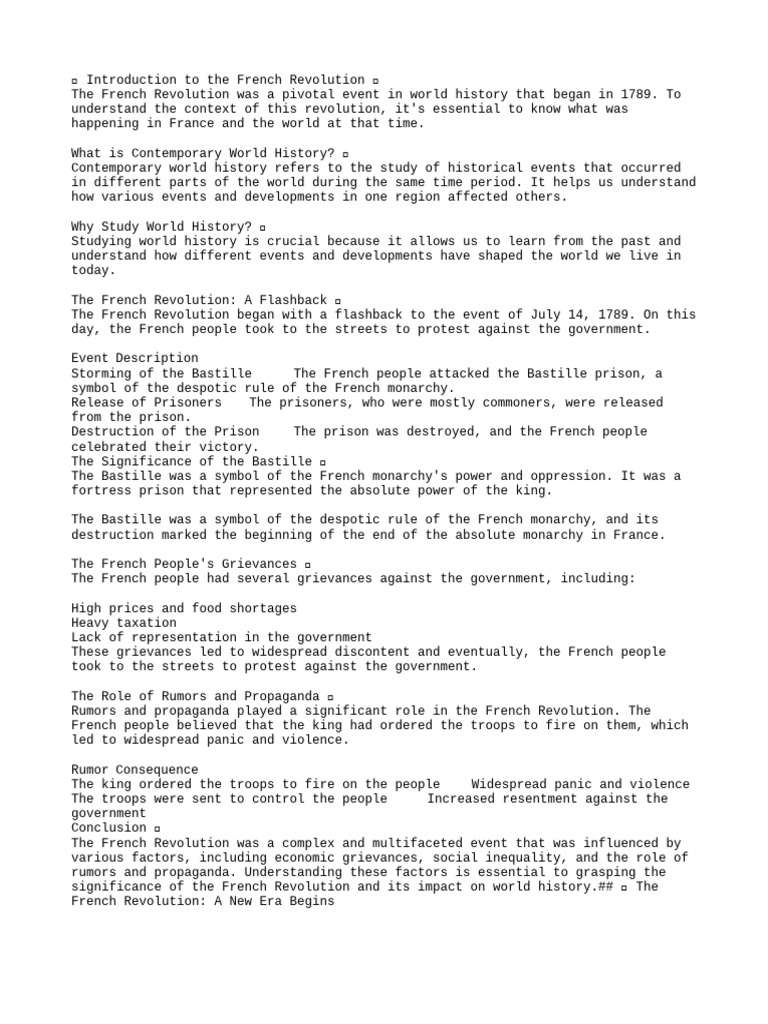 ? Introduction To The French Revol | PDF | La Marseillaise | French ...