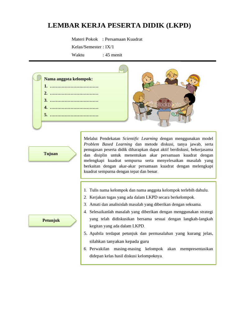 Lampiran LKPD 2 | PDF