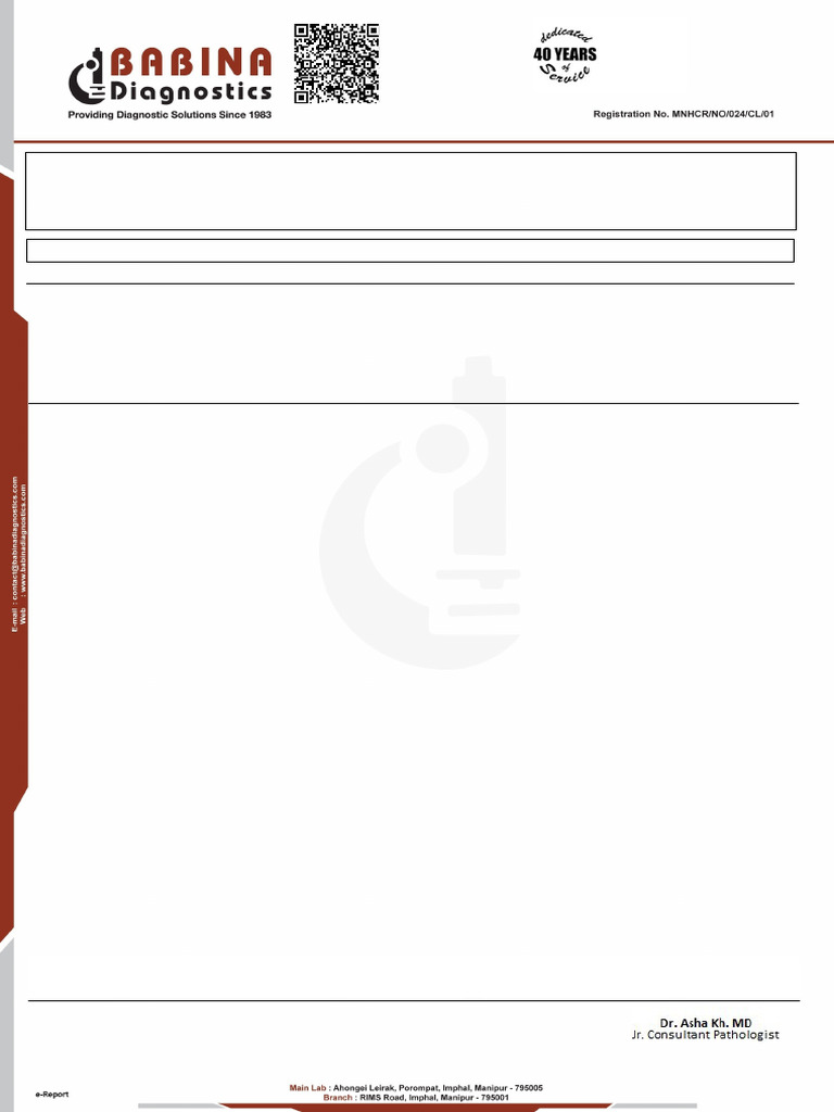 CPK Serum Test Results for Mr. Singh | PDF