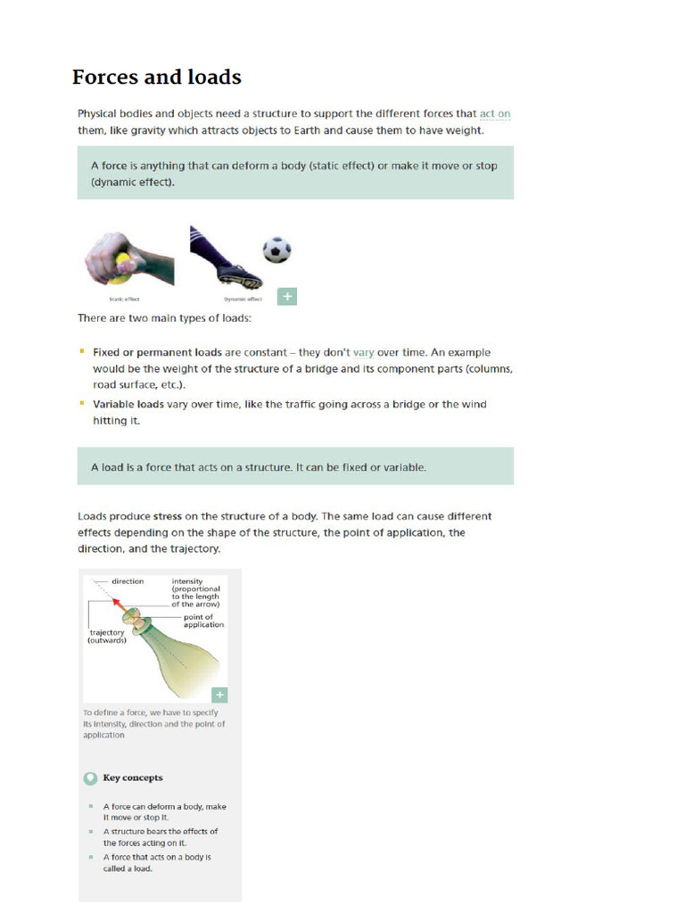 Forces, Loads and Stress | PDF