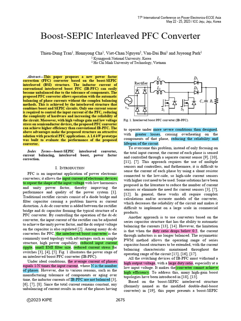 Boost-SEPIC_Interleaved_PFC_Converter | PDF | Rectifier | Power (Physics)