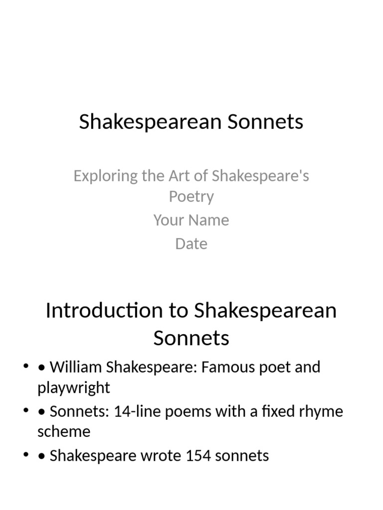 Shakespeare's Sonnets Unveiled | PDF | Poetry | Classics