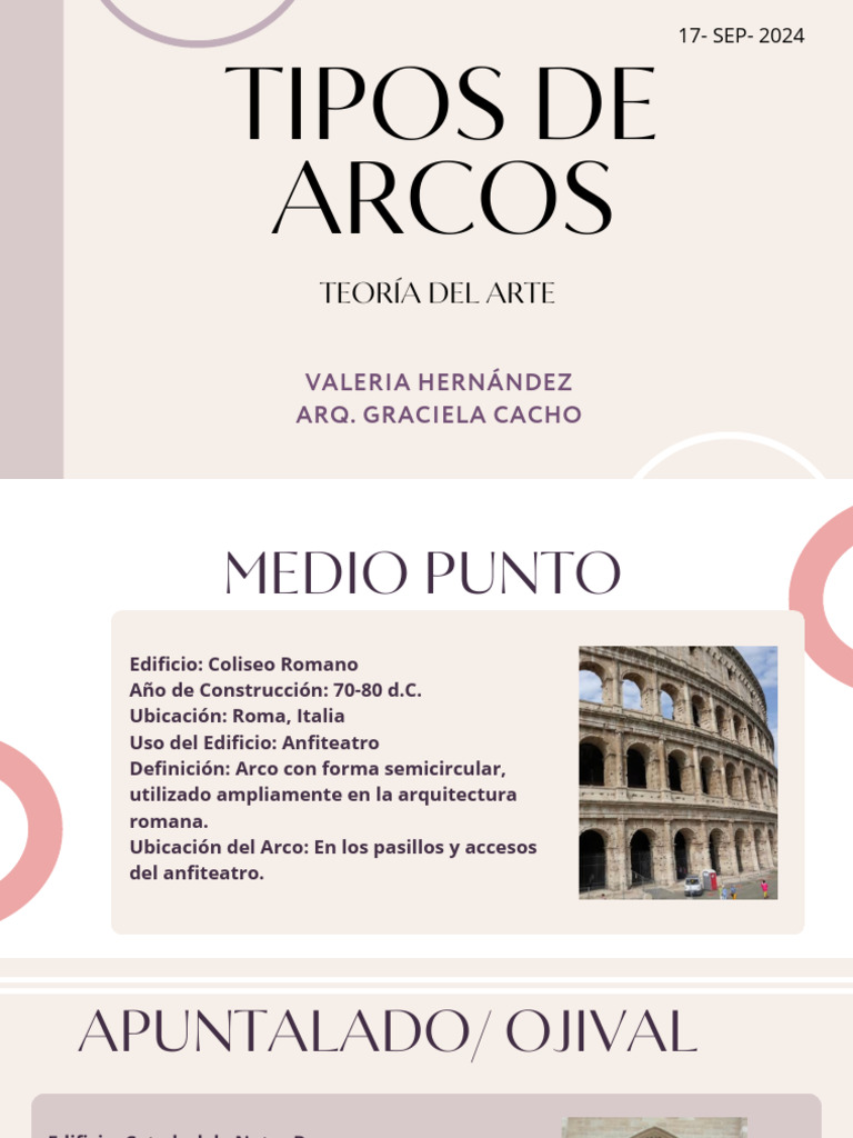 Valeria Hernández “ Tipos de arcos” | PDF