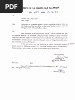 Letter To Tahsildar | PDF