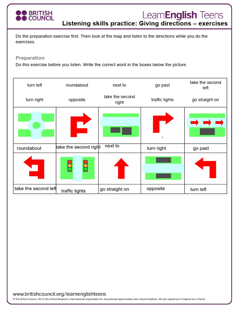 Microsoft Word - Giving Directions - Exercises | PDF