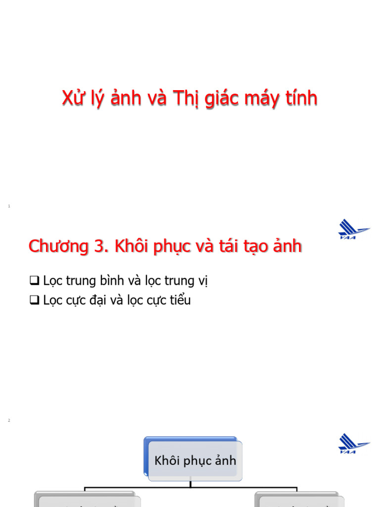 (Tuần 5) XLA-Khoi phuc và tai tao anh | PDF